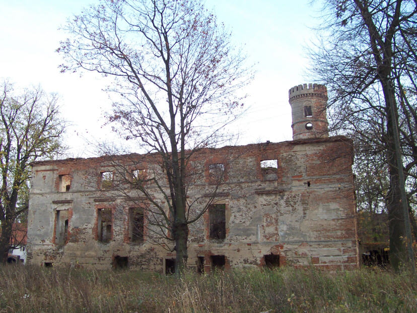 Rudnica – ruiny renesansowego zamku przebudowanego na klasycystyczny ...